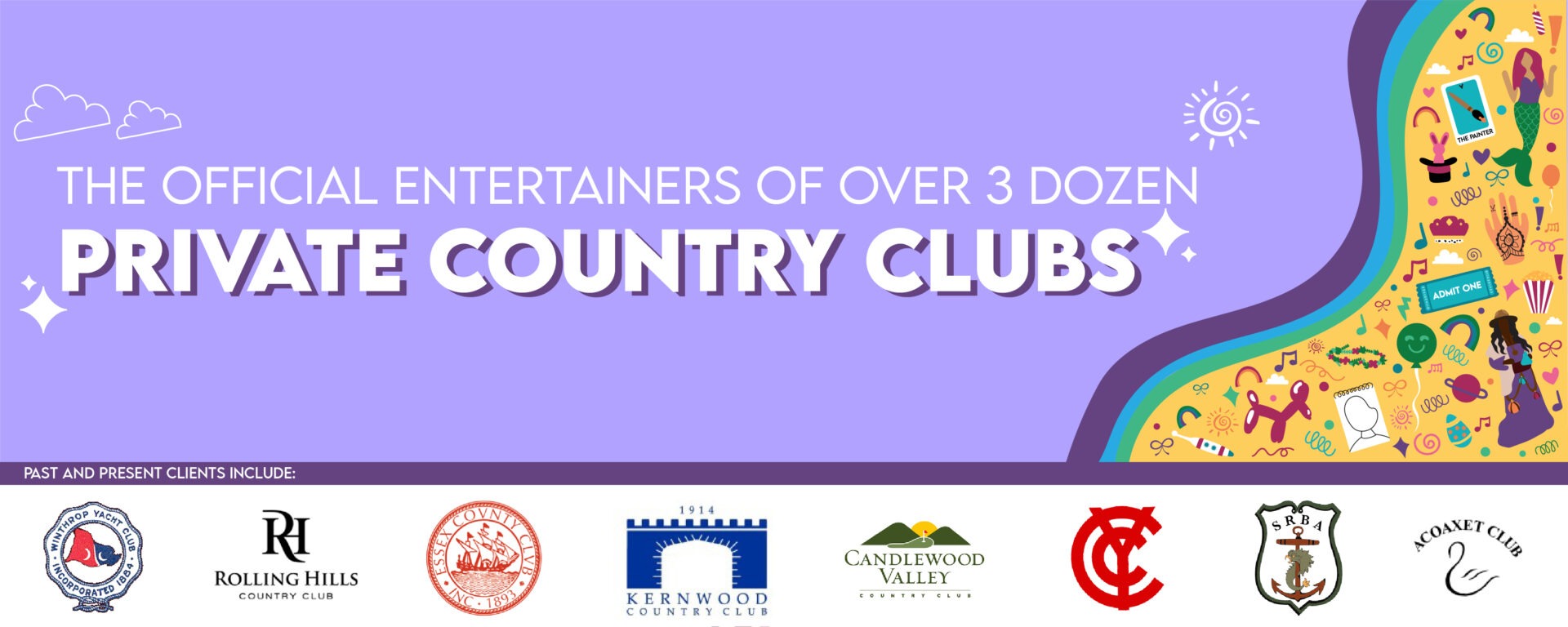 Country Club Entertainment Ideas in CT, MA, RI, NH
